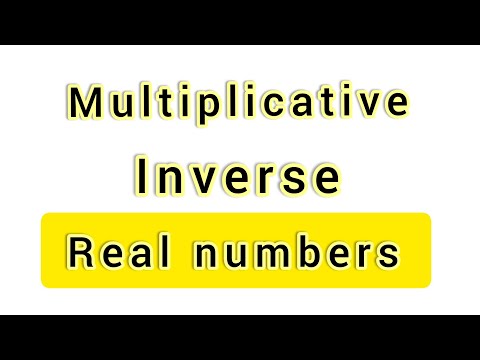 Multiplicative inverse of real numbers. #easysolvingmaths