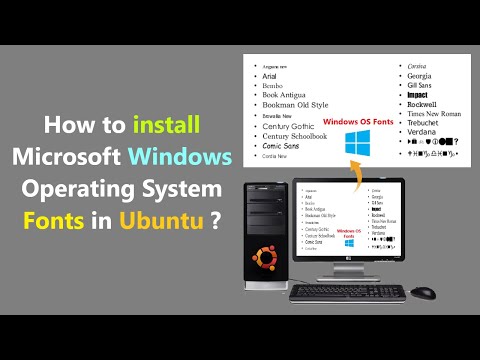 How to install Microsoft Windows Operating System Fonts in Ubuntu ?
