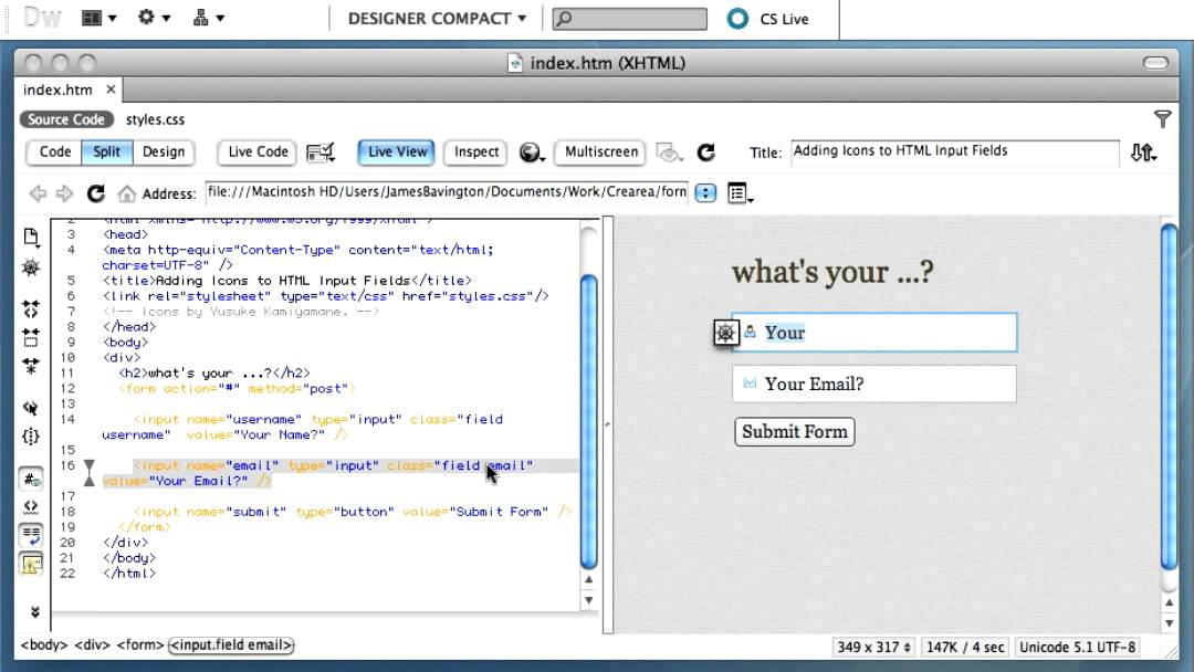 Input Field Placeholder tutorial with JavaScript