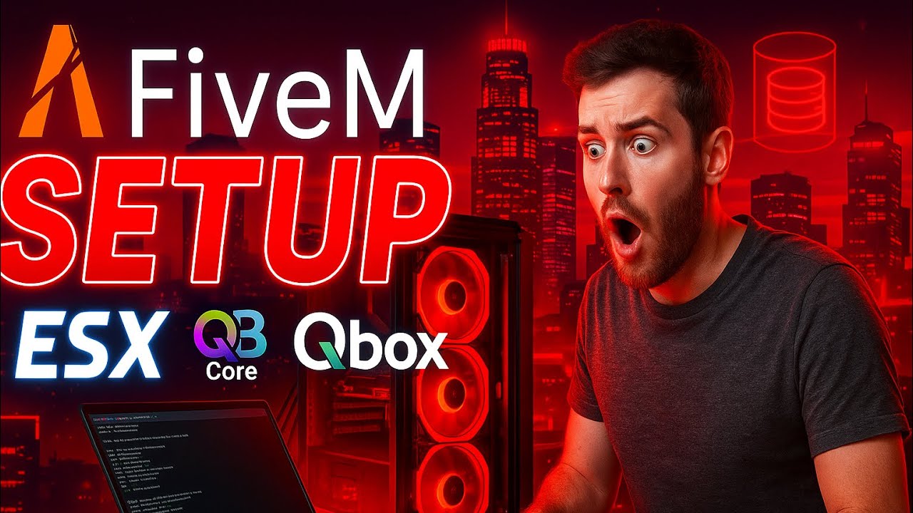 Complete FiveM Server Setup — ESX, QBCore, Qbox & Database (2025)