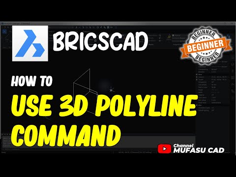 BricsCAD How To Use 3D Polyline Command
