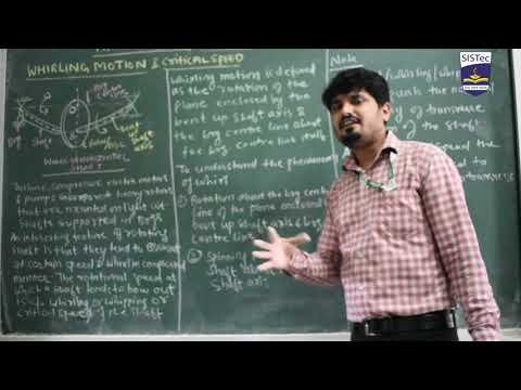 (Whirling motion of shaft) | (Prof. Harsh Patidar) | (SISTec Gandhi Nagar Bhopal)