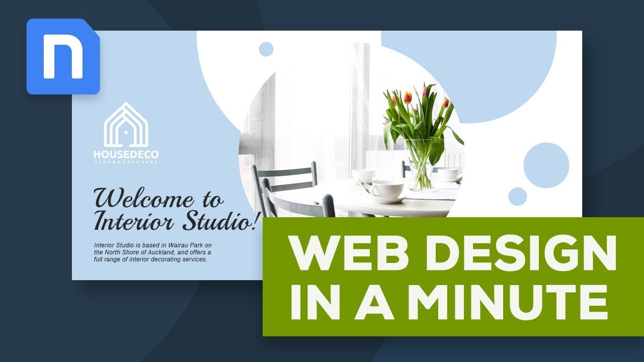 Web Design In Minutes - Interior Studio