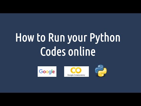 How to run python codes online