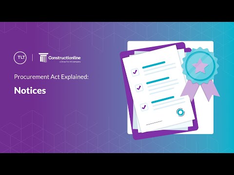 The Procurement Act - Notices