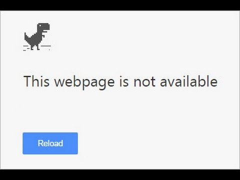 How to solve " This Webpage is not available" ?