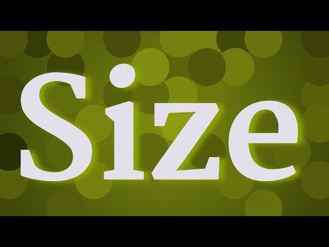 SIZE pronunciation • How to pronounce SIZE
