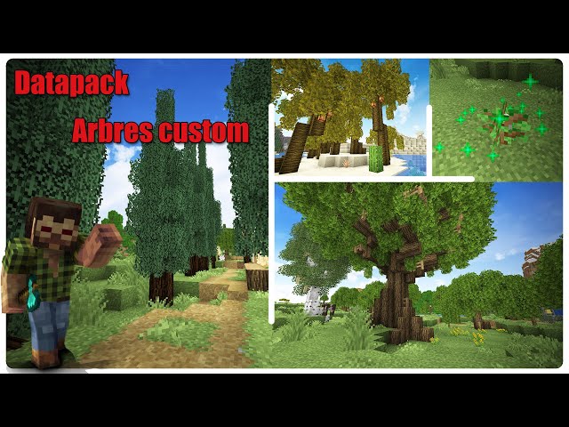 Custom trees Minecraft Data Pack
