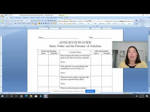 Pre-Reading Strategy: Anticipation Guides