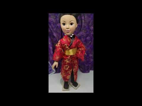 Madame Alexander Play Wonder Doll Upcycled with Red Kimono