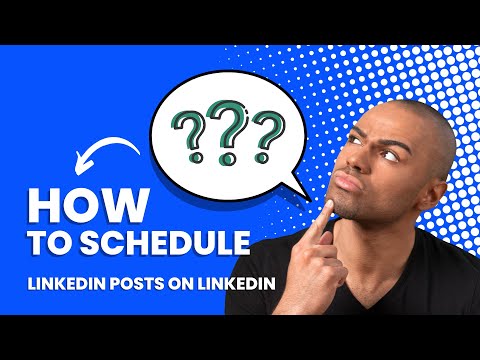 How to schedule posts on LinkedIn within Linkedin