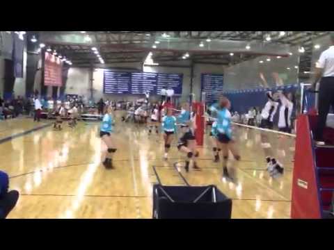 Kayla Simmons #9, 5'9" left handed setter, 2014 grad