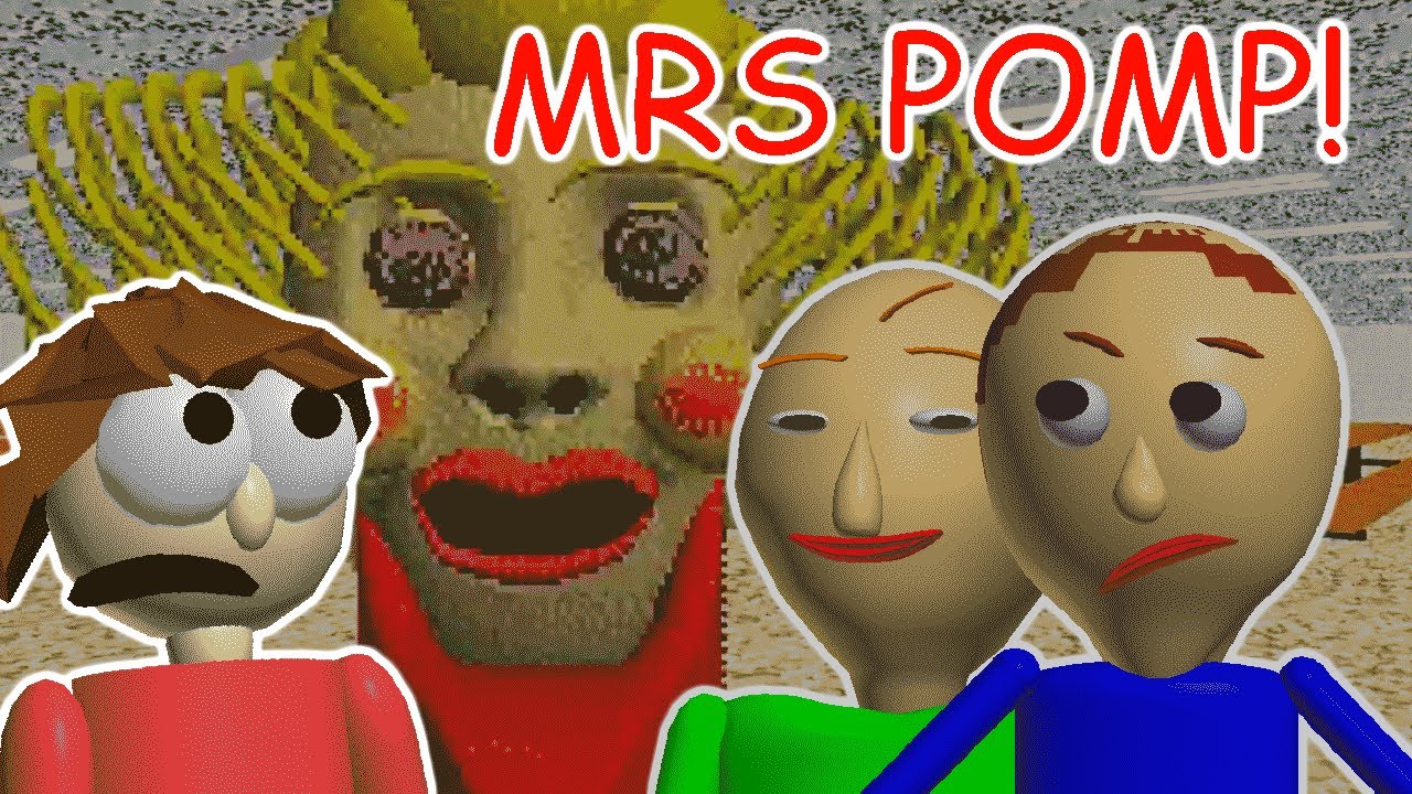 Mrs Pomp!?!?!?! | Baldi's Basics Map Bundle