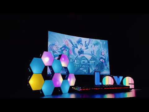 Romanplux Smart Hexagon Lights for Gaming Setups, Wall decor