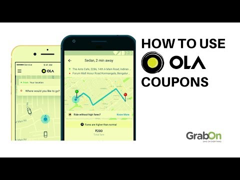 How to use Ola Coupons on GrabOn.in