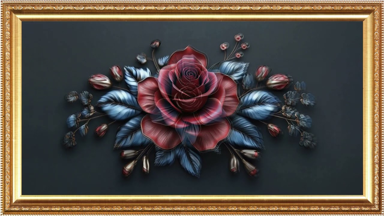 3d Flowers In 4K | Frame TV Art Screen Saver | Frame Studio 4K
