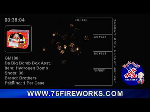 Hydrogen Bomb Fireworks – Colored Mines & Spinners