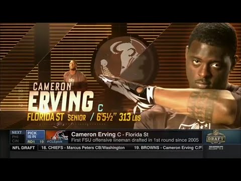 2015 NFL Draft Rd 1 Pk 19 | Cleveland Browns Select C Cameron Erving