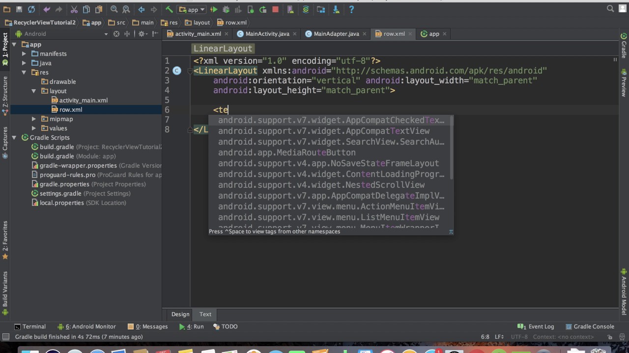 Android Horizontal Recyclerview Tutorial Fine Point Mobile