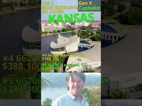 Top 5 Most Expensive KANSAS Home areas by zip code.