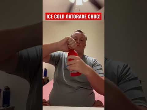 ICE COLD GATORADE CHUG! #shorts