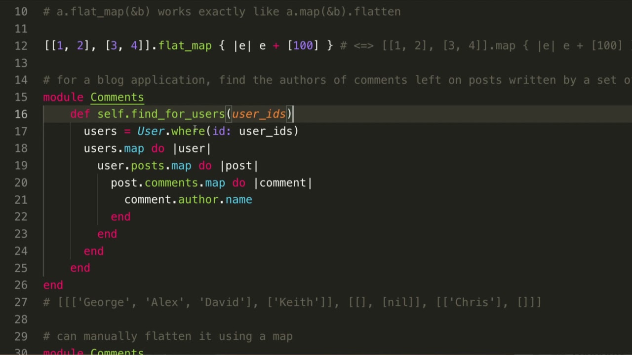 Ruby flat_map method
