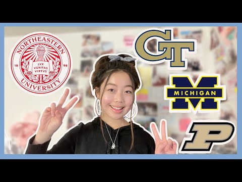 COLLEGE DECISION REACTIONS 2021 PT.2 | GeorgiaTech, Umich, Northeastern, Purdue | MINA RYUMAE