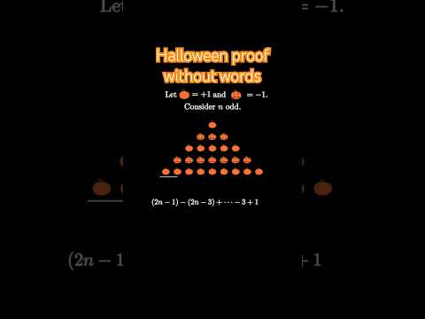 Halloween Proof Without Words #math