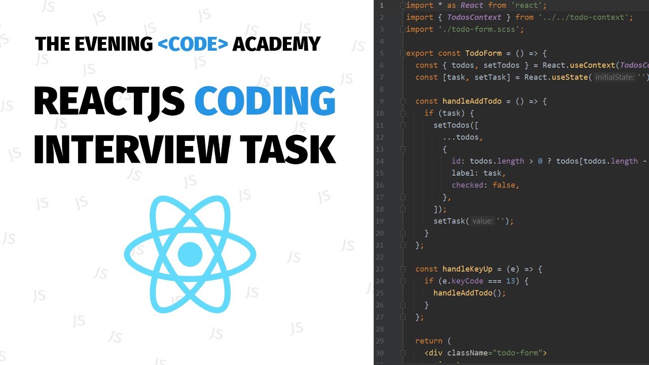 ReactJS Coding Interview Task