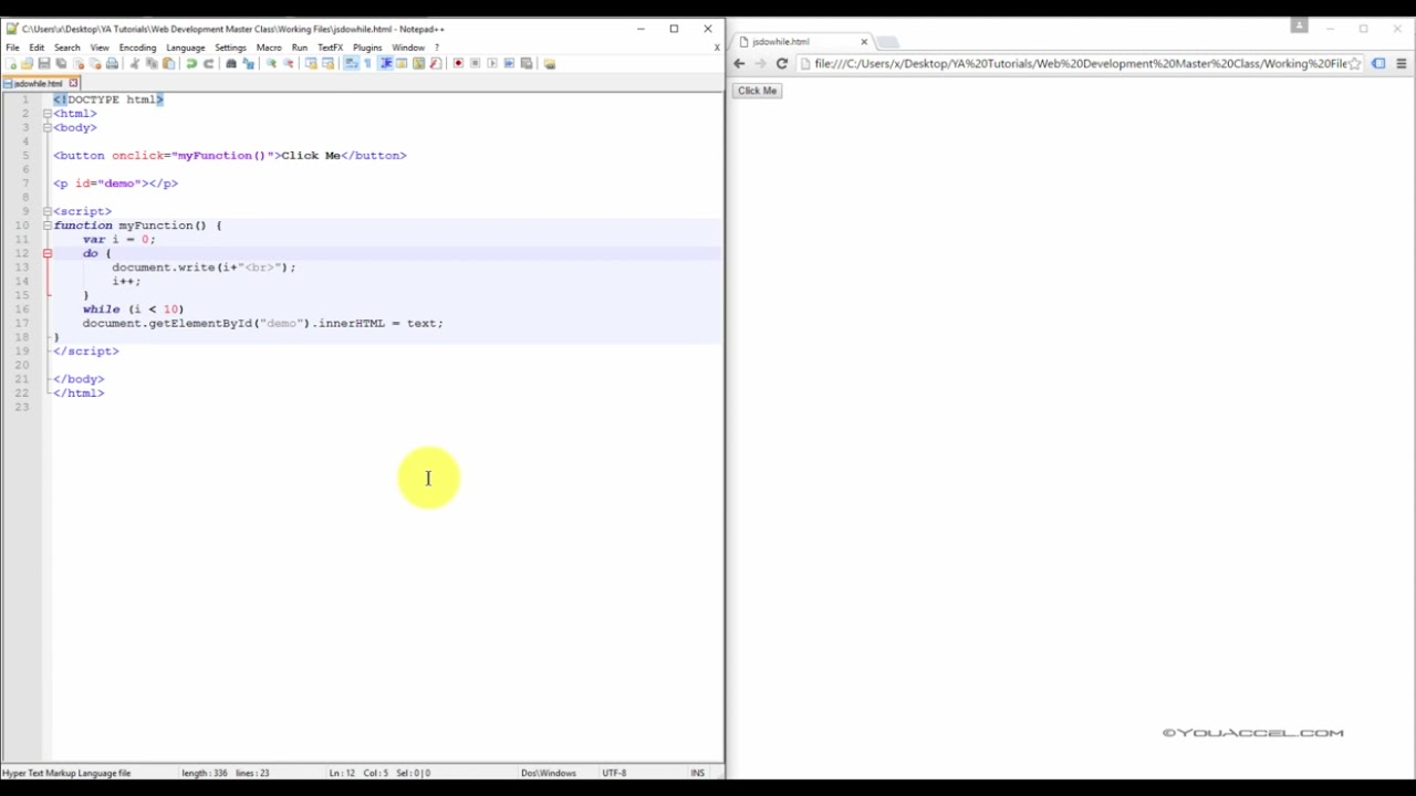 35. JavaScript Do-While Loop