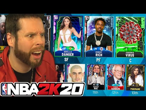 I drafted a Custom Team on NBA 2K20