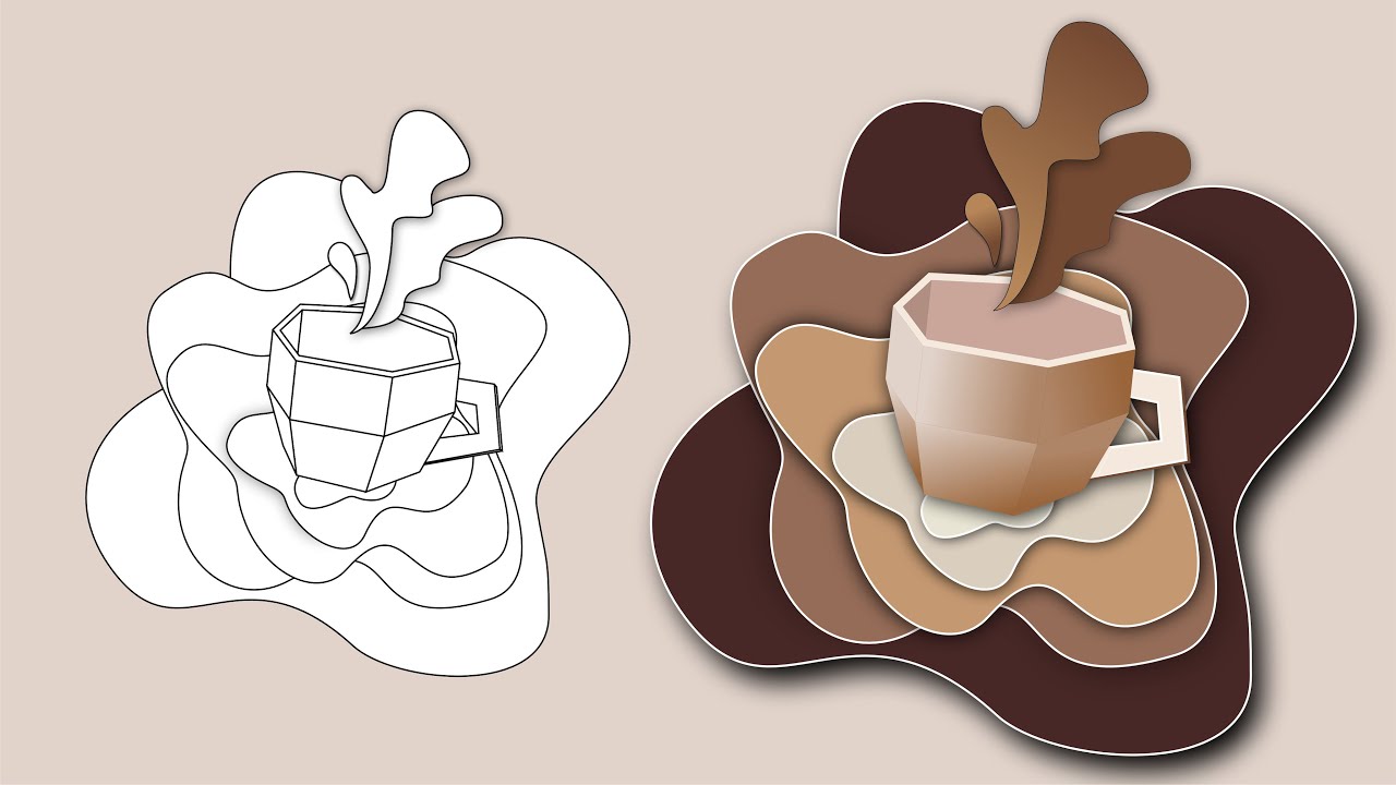 🔥 CorelDRAW Tutorial: How to Create Premium Vector | coffee Logo Illustration 🔥