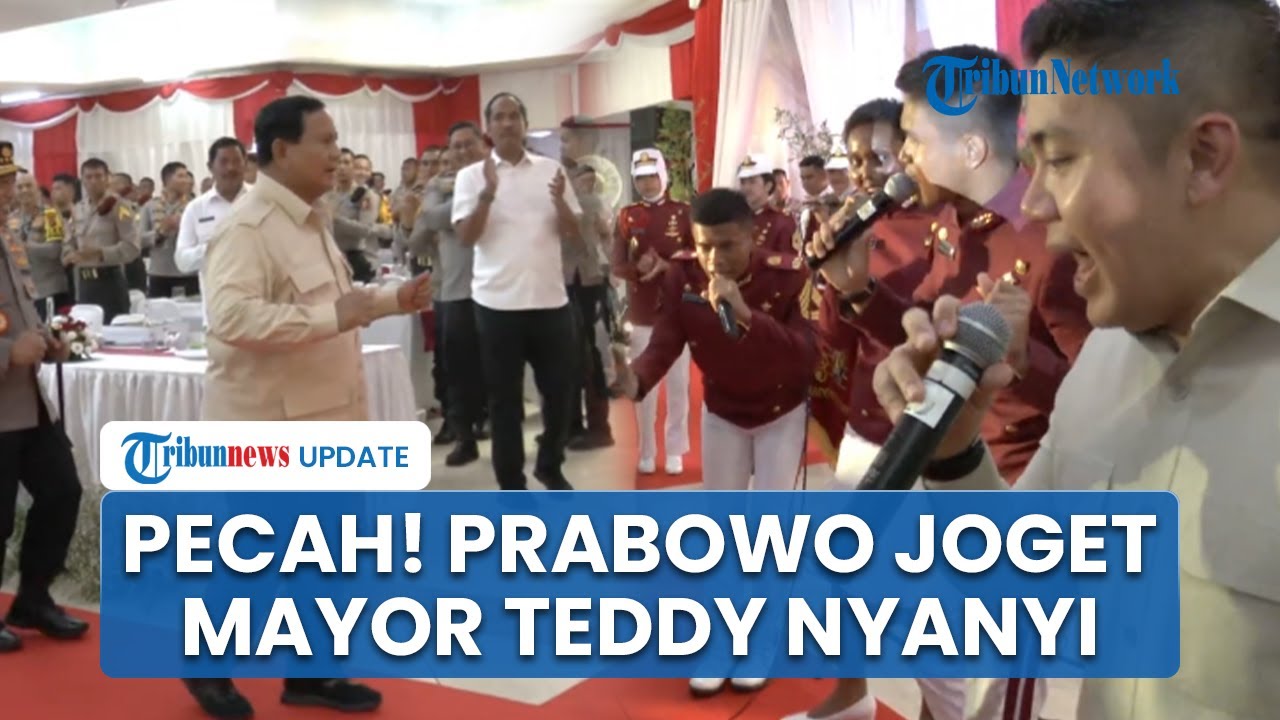 Momen Gemas Presiden Prabowo & Mayor Teddy Joget hingga Nyanyi 'O Ulate' Bersama Taruna Akpol ...
