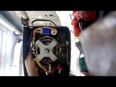 Robot couple machine model:R5 plus repair change ball bearing & adjust magnetic switch part1