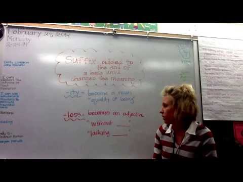 Suffixes -ity and-less