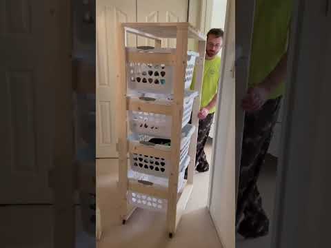 Laundry Basket Holders! 10% off until 2/25 #laundryroomorganization