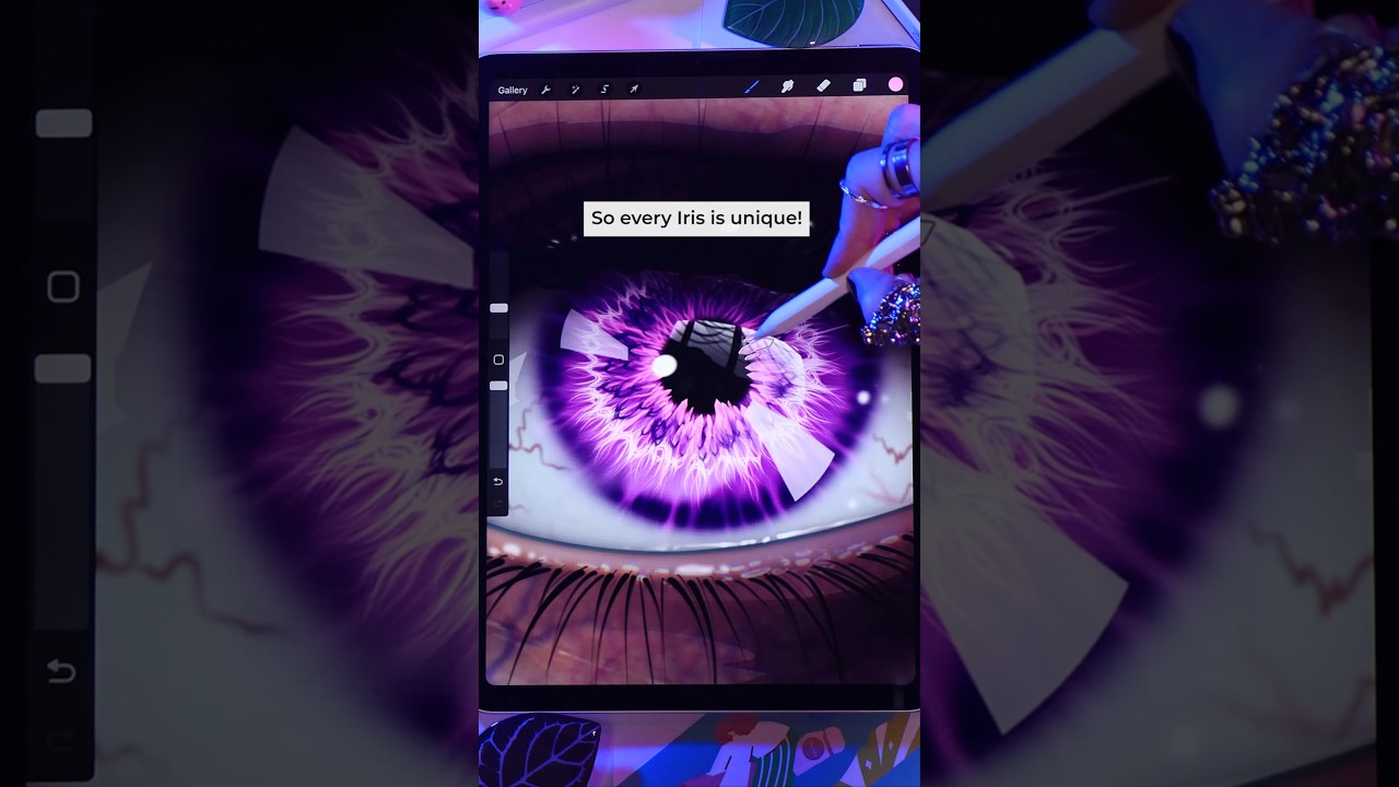 👁️w👁️Brushes are available on my Patreon and DeviantArt! 💜Links in bio!💙 #procreate #art #eye #ipad