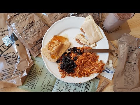 USA Individual MRE Menu 4: Spaghetti With Beef And Sauce