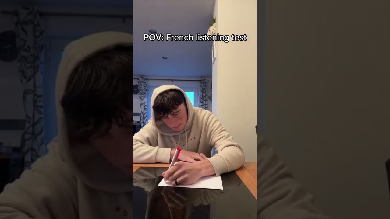 When you do a French listening test! #shorts