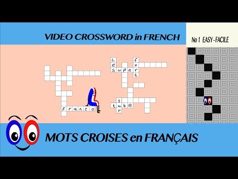 Easy French crossword