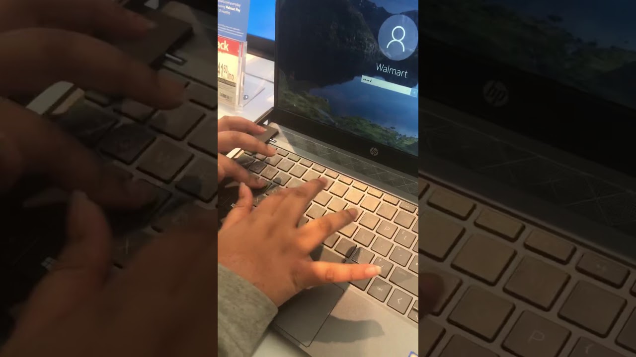 Kids finding out the computer password in Walmart