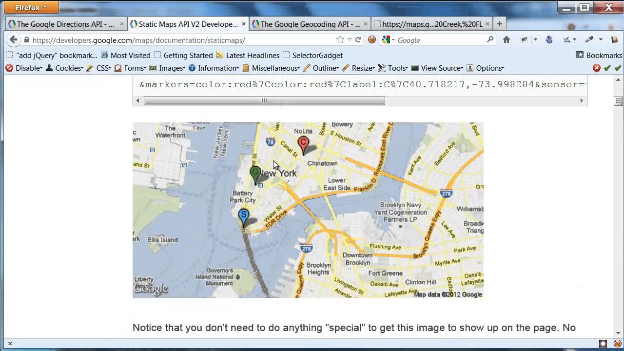 XSLT and Google Geocoding and Static Maps APIs