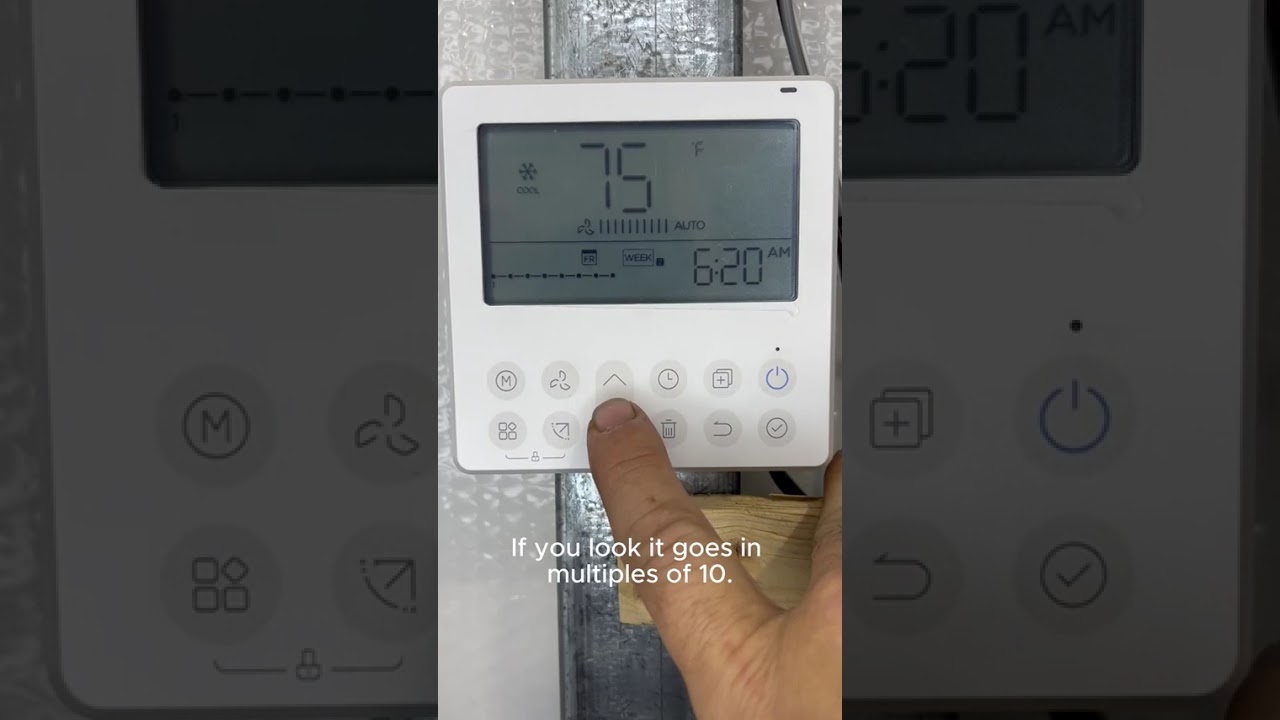 Week 2 Timer on WIFI-DWC120X2 Wired Wall Controller