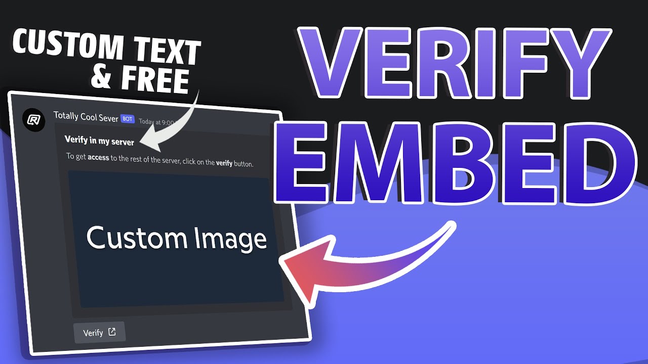 How to make an Verification Embed with Discohook