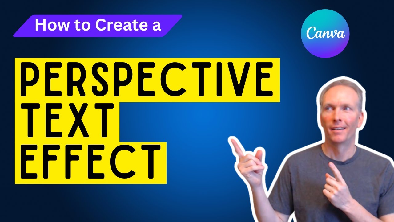 Canva Perspective Text Effect Tutorial | STEP BY STEP