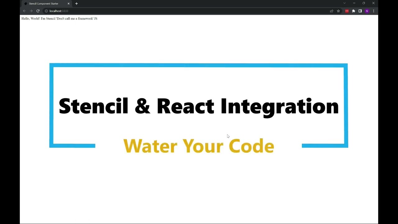 How to Integrate a Stencil JS Component into a React App
