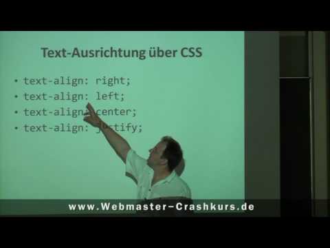 CSS - Textausrichtung bestimmen (rechts, links, mittig oder Blocksatz)