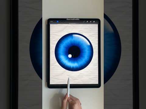 Easy eye drawing #digitalart #procreate #ipad #cute #blue #shorts #drawing #easy #painting #fun #joy