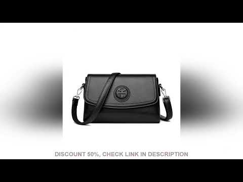 2024 Women Leather Shoulder Messenger Bags Luxury Handbags Designer Sac A Main Female Vintage Crossb