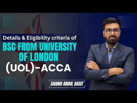 BSc from University of London (UoL) via ACCA